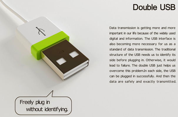 USB Plug Goes Both Ways - Yanko Design