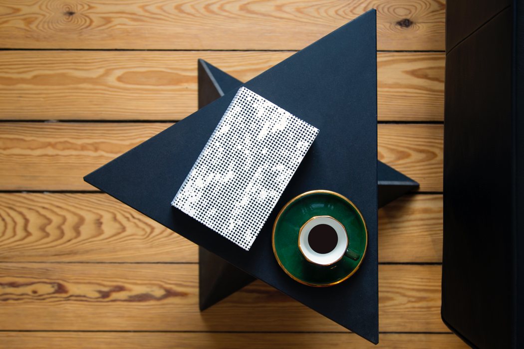 Geometric Art in an Accent Table - Yanko Design