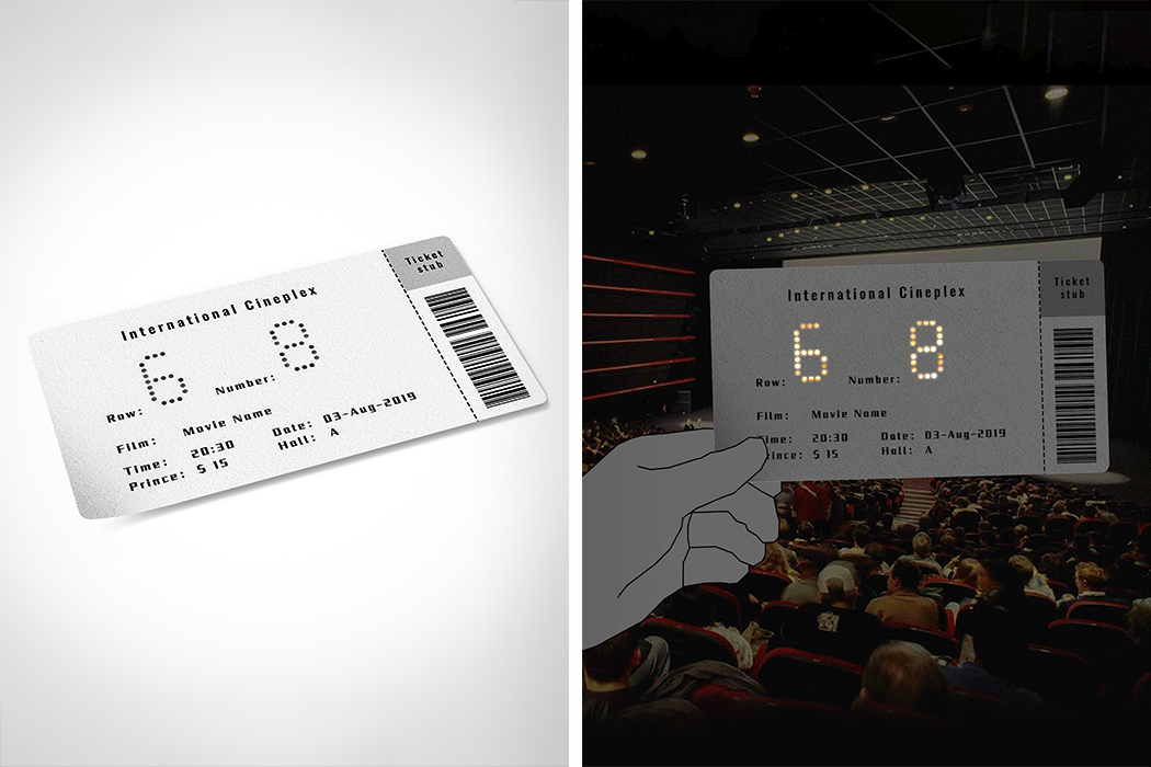 This see-through movie ticket is the best idea of the decade - Yanko Design