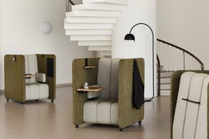 Chonky and cozy chair cubicle makes for a great workspace or reading ...